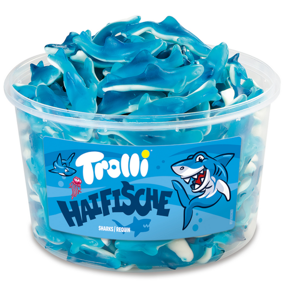 Sharks Trolli jellies box 1kg | Sweets \ Diffrent TROLLI Menu 2 element ...
